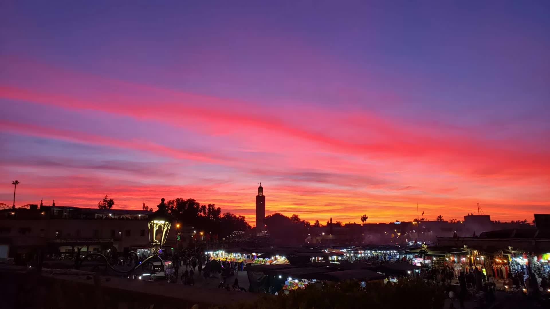 摩洛哥馬拉喀什最佳的看日落位置？ - Aisha in Morocco